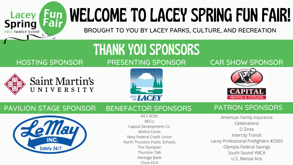 Lacey Spring Fun Fair – Lacey's Premier FREE Family A-Fair!