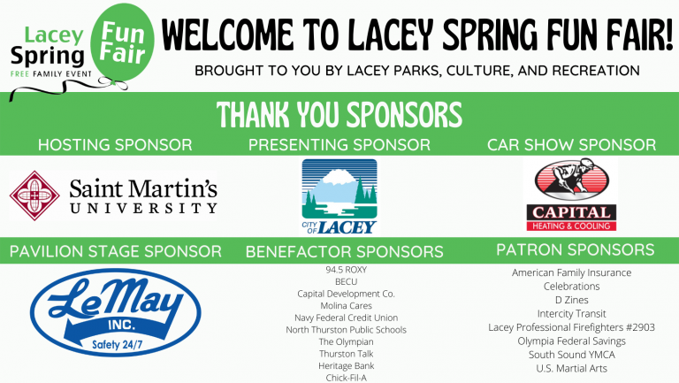 Lacey Spring Fun Fair – Lacey's Premier FREE Family A-Fair!