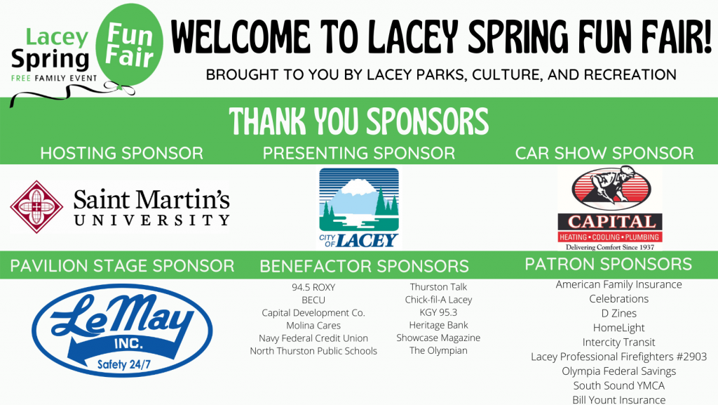 Lacey Spring Fun Fair – Lacey's Premier FREE Family A-Fair!
